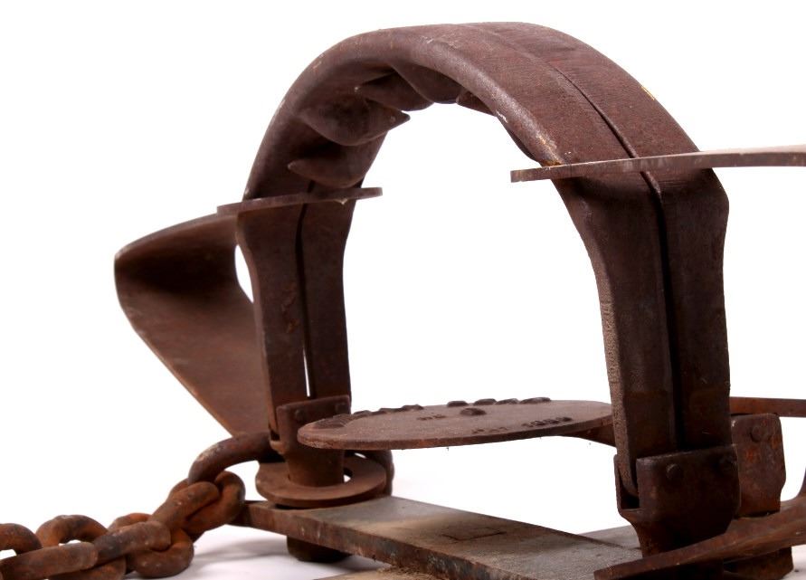 Large No. 6 Grizzly Bear Trap Patented 1856