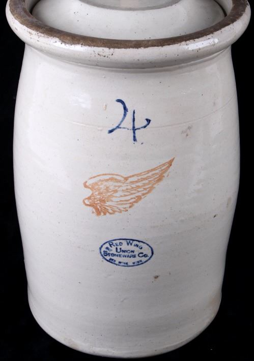 Early 1900's Red Wing 4 Gallon Butter Churn