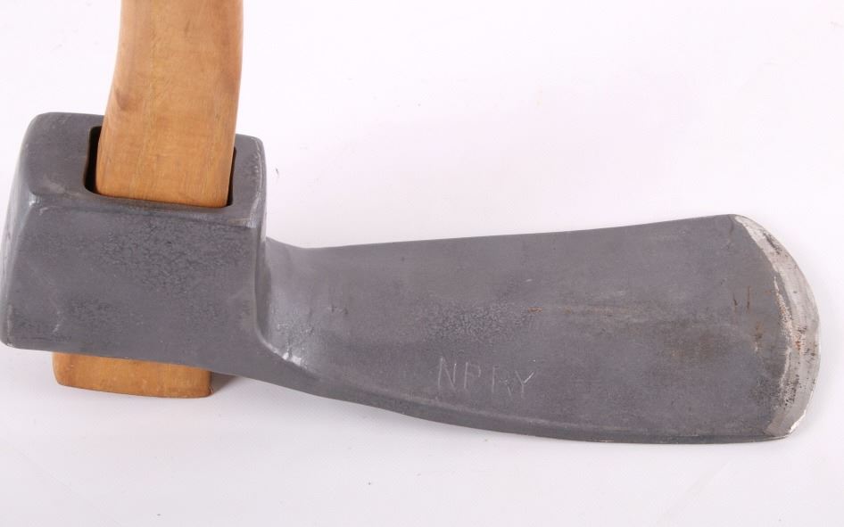 Antique Long Handle Railroad Adze & Pry Bar Set