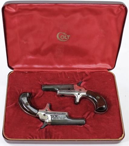 Cased pair Colt Derringers