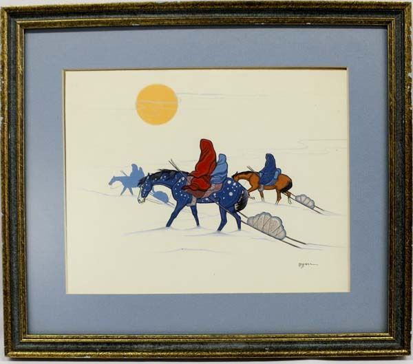 Original Navajo Painting by Beatien Yazz