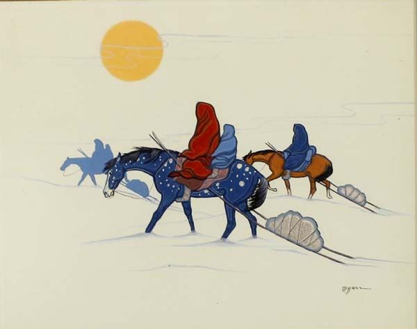 Original Navajo Painting by Beatien Yazz