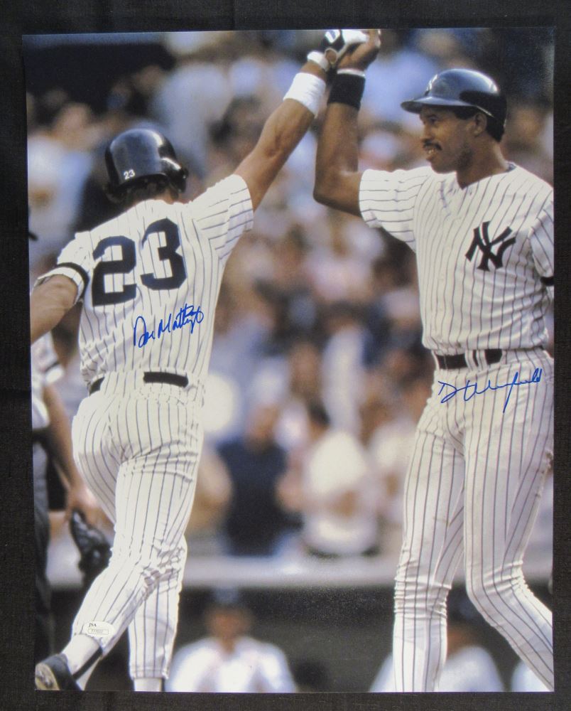 Don Mattingly Dave Winfield Signed Yankees 16x20 Photo (JSA Hologram)
