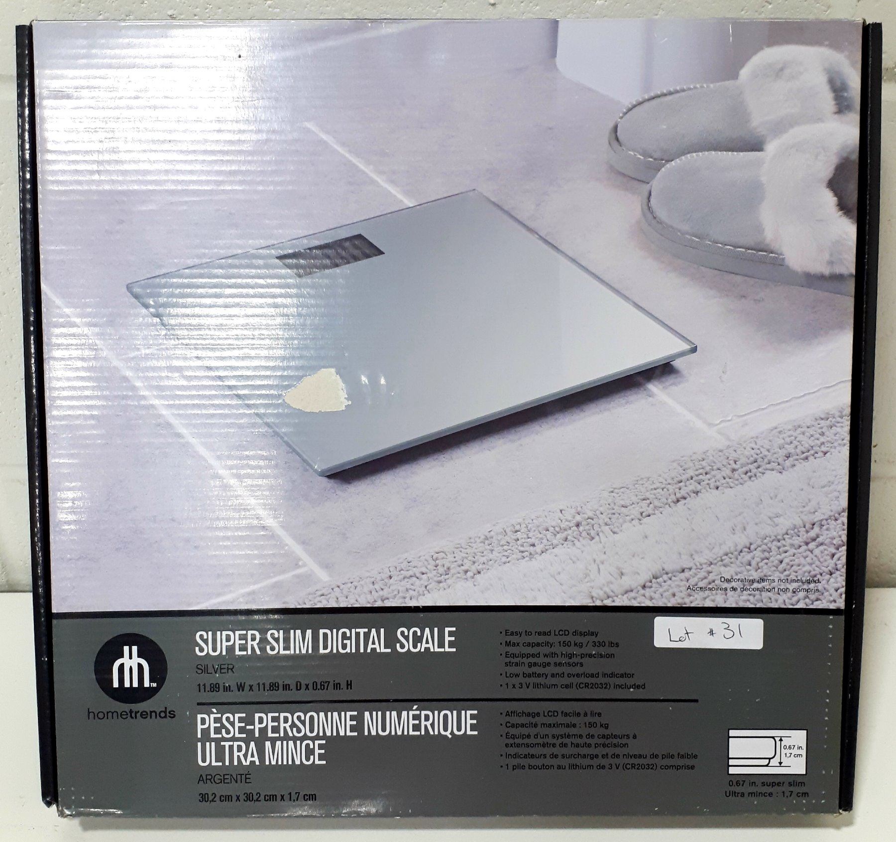 HOMETRENDS SUPER SLIM DIGITAL SCALE