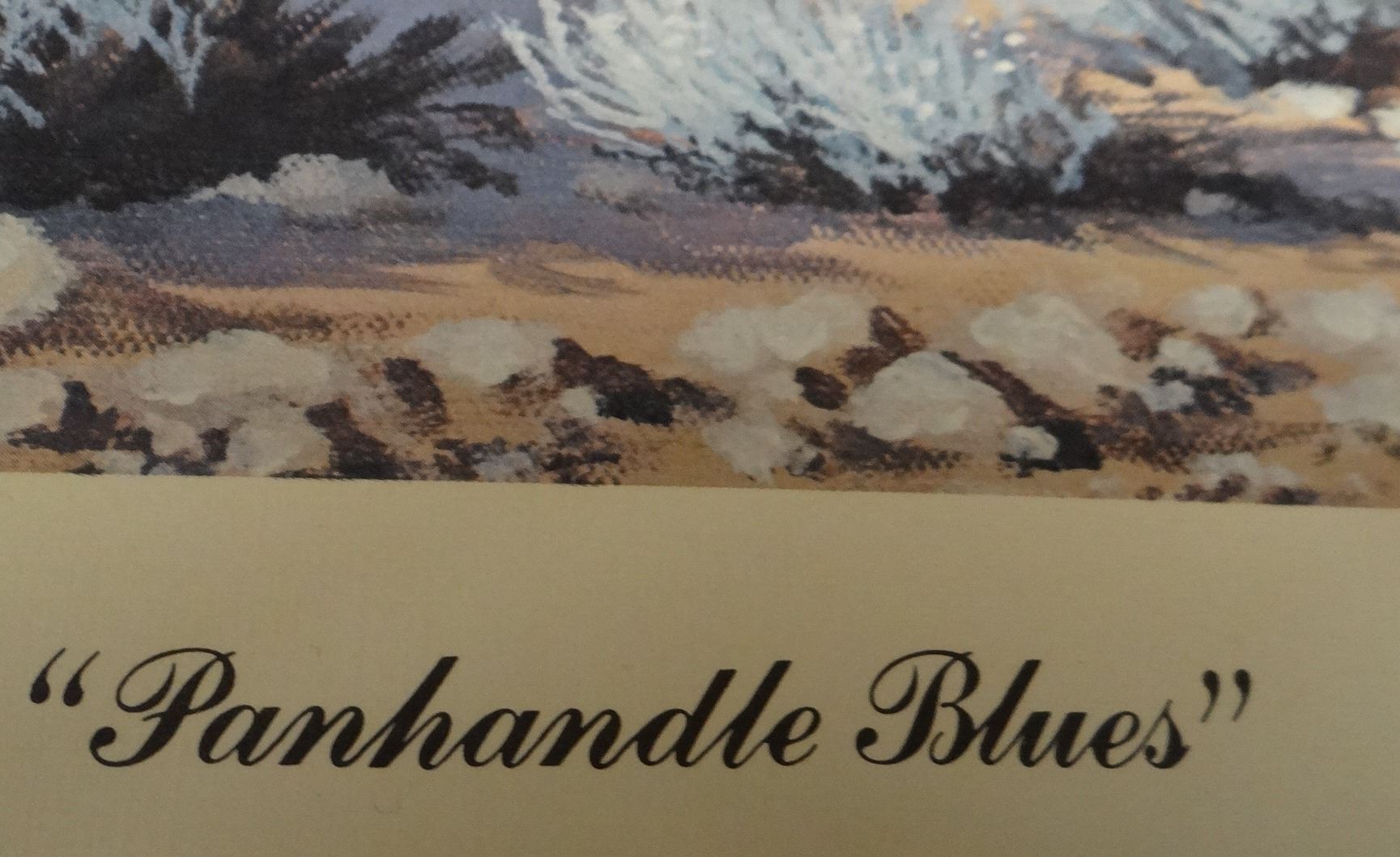 3 signed prints by T. Thompson: Pan Handle Blues; The Last Run on Rural ...