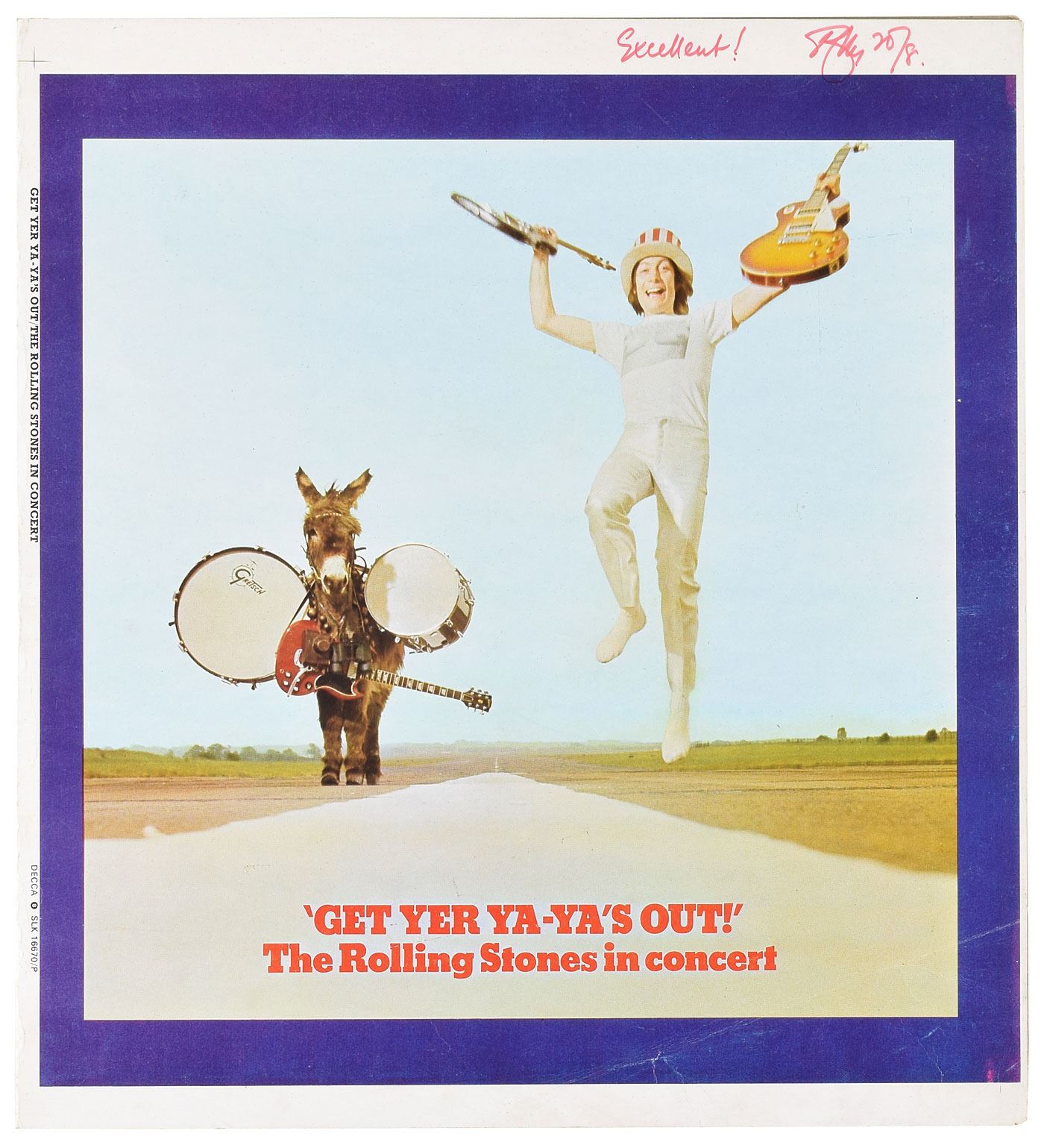 Rolling Stones 1970 Get Yer Ya-Ya's Out Artwork Proof