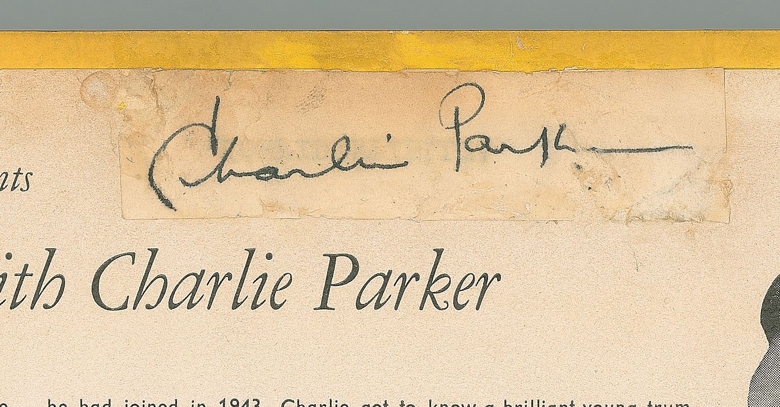 Charlie Parker Signature