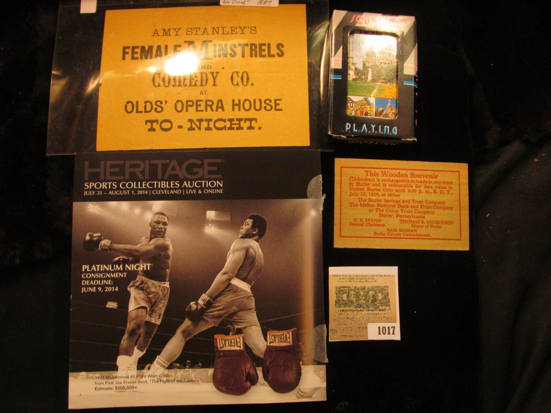 1017 _ 1887 era Poster "Amy Stanley's Female Minstrels and Comedy Co ...