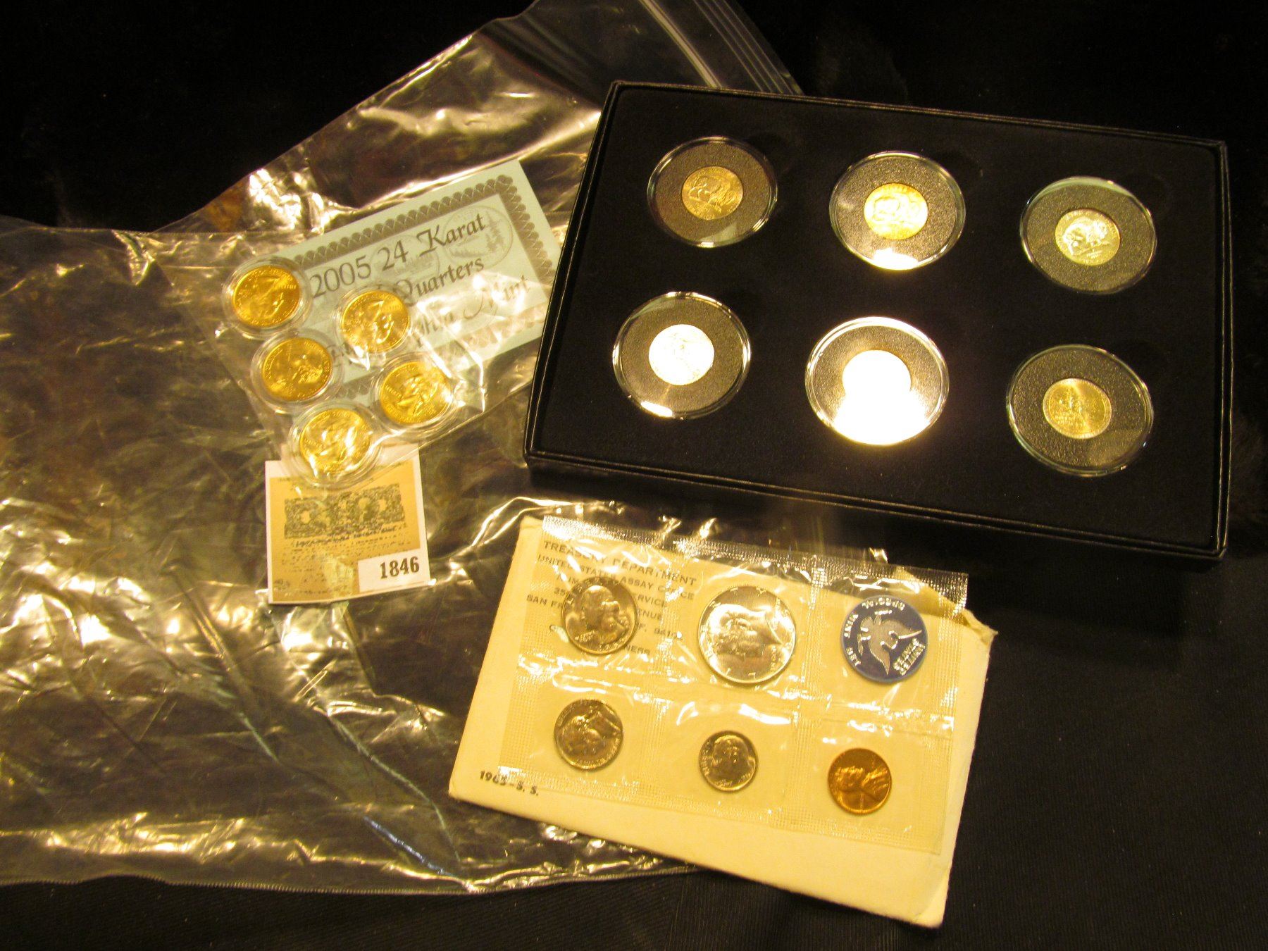 1846 _ 2005 P & D "Bison" Nickels; 2005 P Gold-plated "Bison" Nickel ...