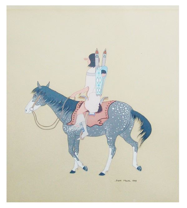 Leonard "Black Moon" Riddles, Comanche (1919-2003)