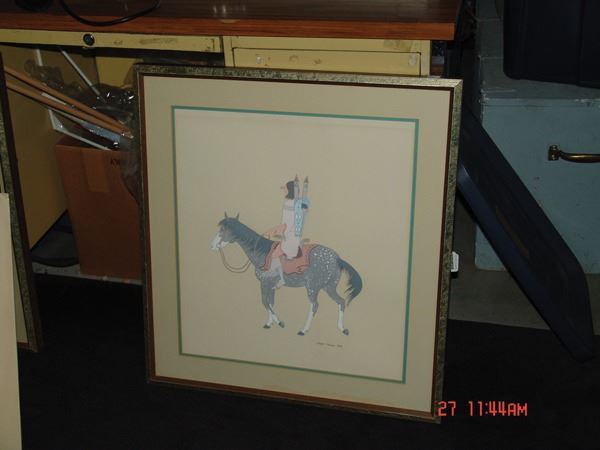 Leonard "Black Moon" Riddles, Comanche (1919-2003)