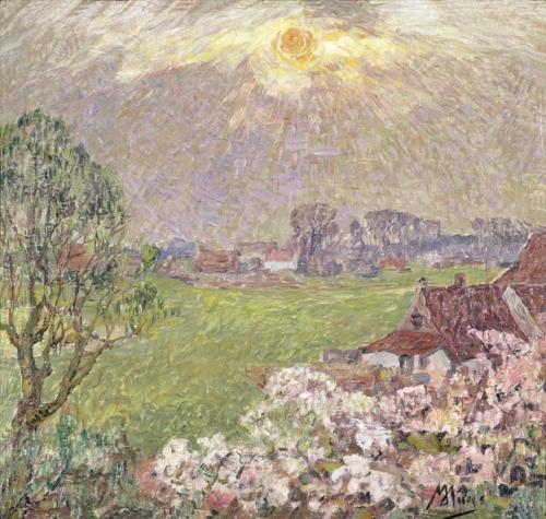 Modest Huys , 't Ontwaken der Lente (1921) , 1874-1932 , , Belgian School