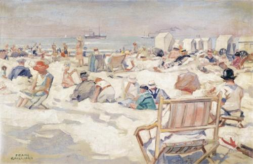 Franz Gailliard , La plage à Ostende , 1861-1932 , , Belgian School