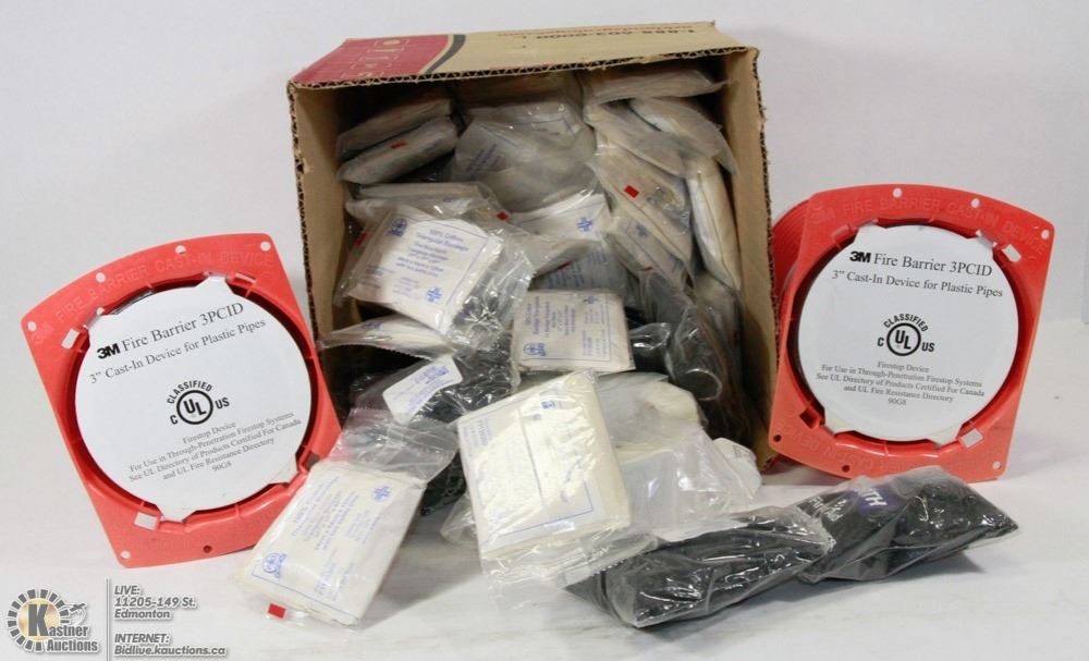 BOX OF 3M 3" CAST IN DEVICE FOR PLASTIC PIPES