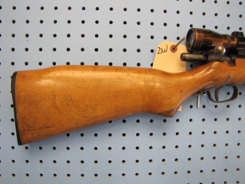 DW... Globe firearms bolt action 22 caliber long rifle clip scope