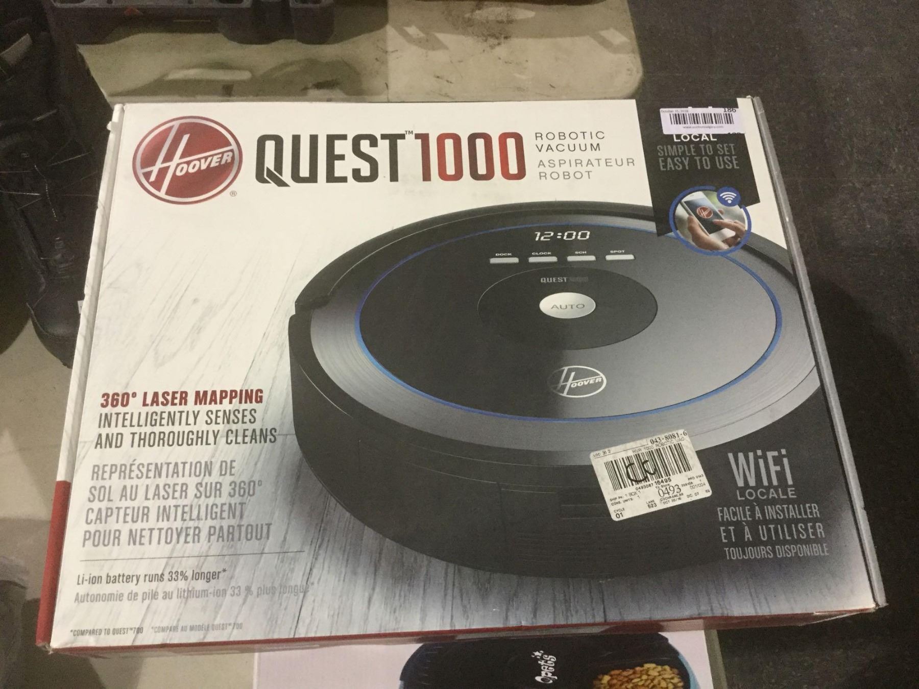 Hoover Quest 1000 Robotic Vacuum