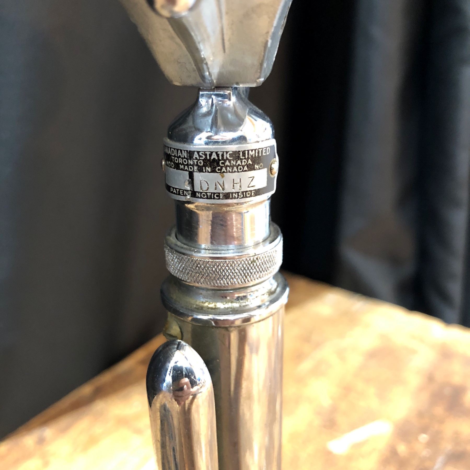 Vintage Astatic Microphone on Stand