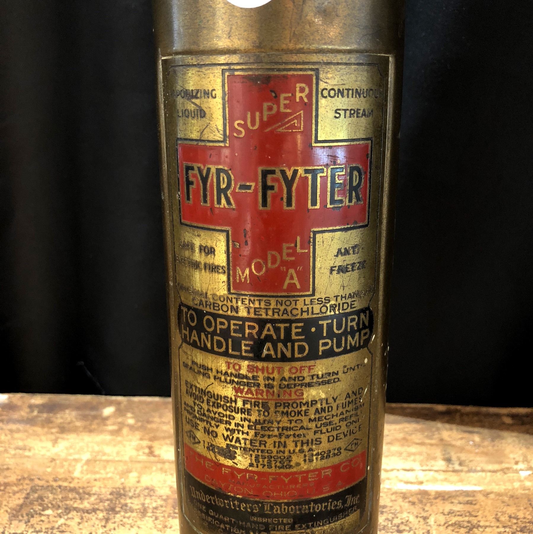 Vintage “Fyr-Fyter” Fire Extinguisher
