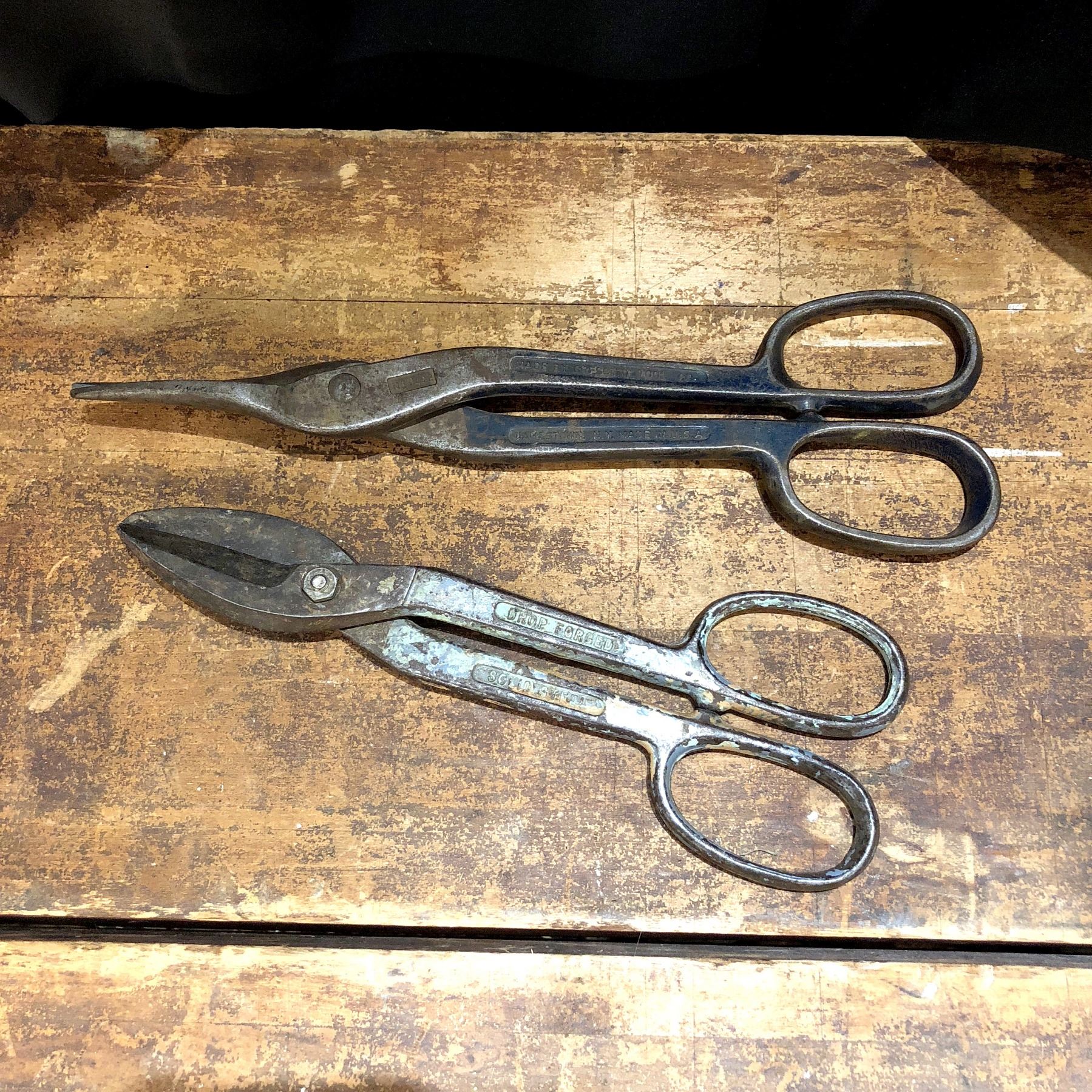 Pair of Antique Forged Steel Cutters