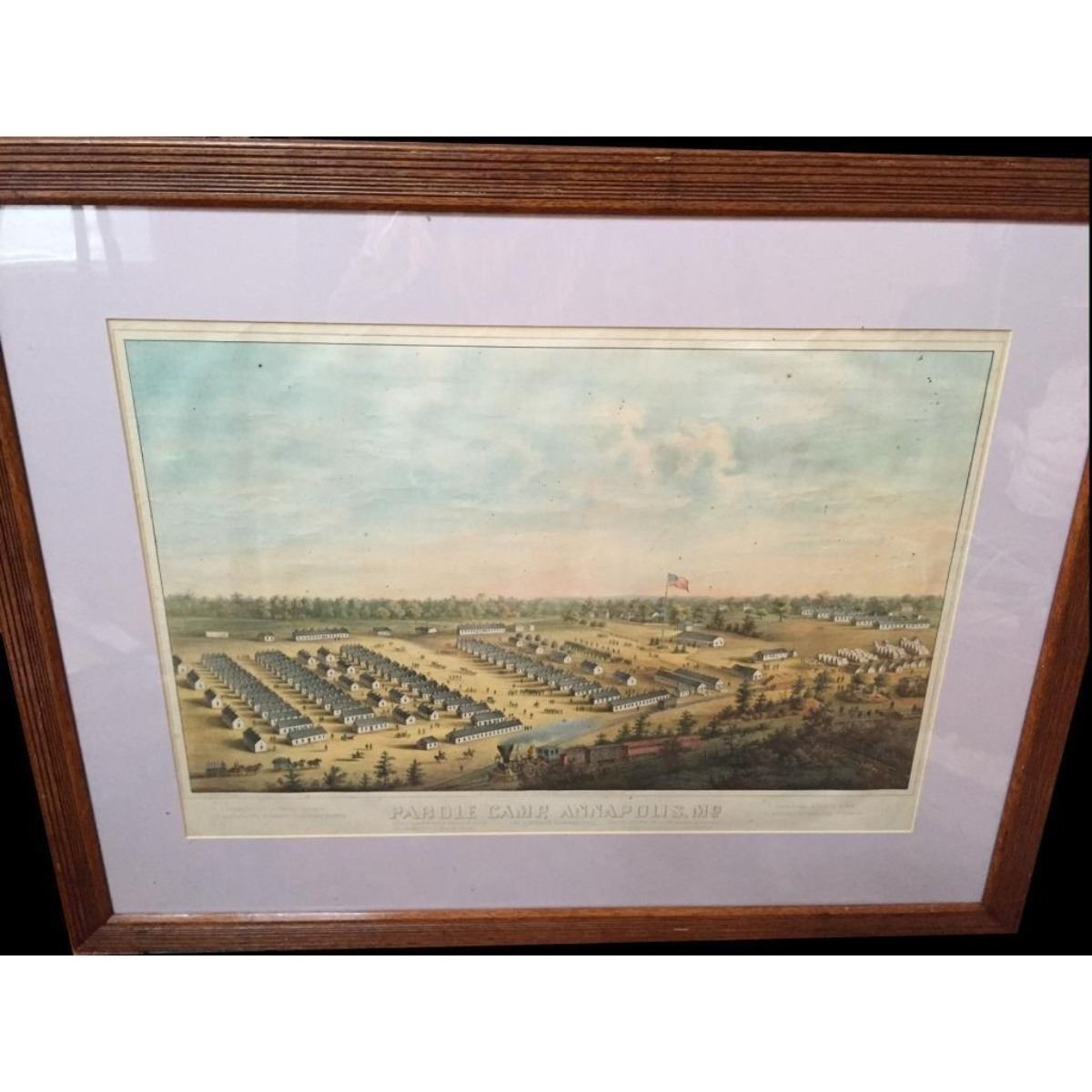 RARE Original1864 Parole Camp Annapolis MD Map