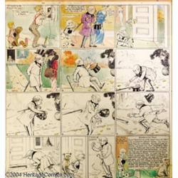 Richard F. Outcault - Buster Brown Sunday Comic Strip Original Art (undated).