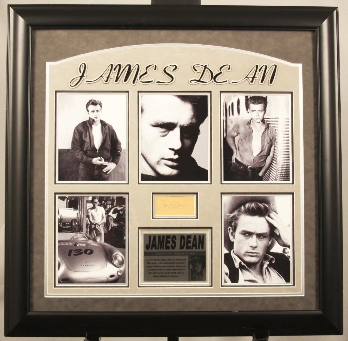 James Dean Autographed Photo Collage