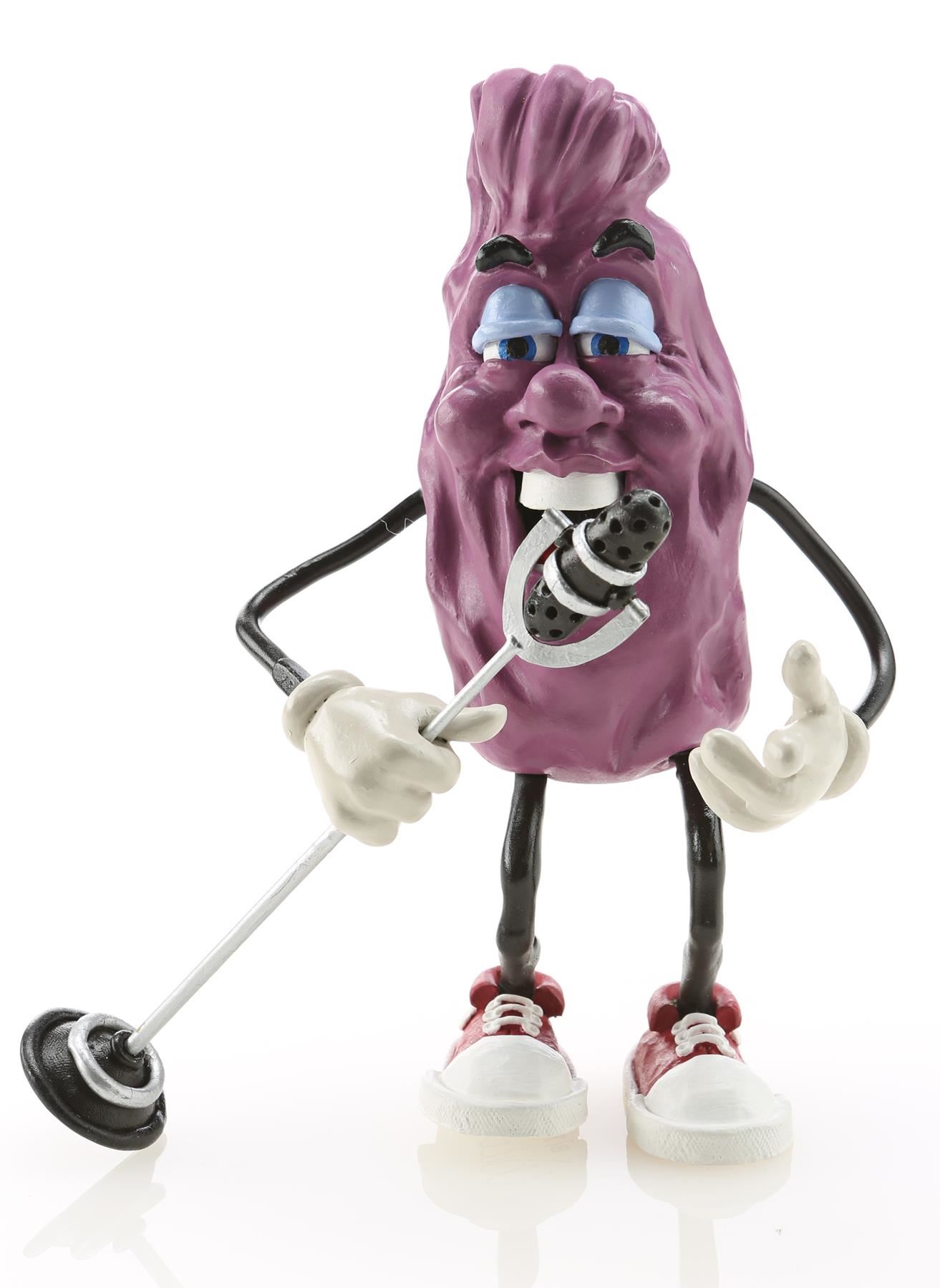 A.C.'s California Raisin Puppet and Microphone Replica On Stand Signed ...
