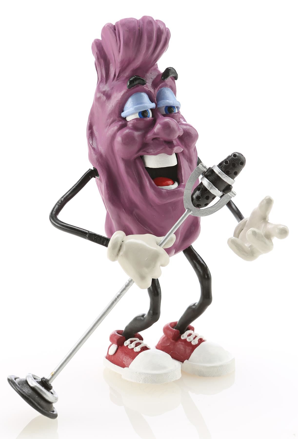 A.C.'s California Raisin Puppet and Microphone Replica On Stand Signed ...