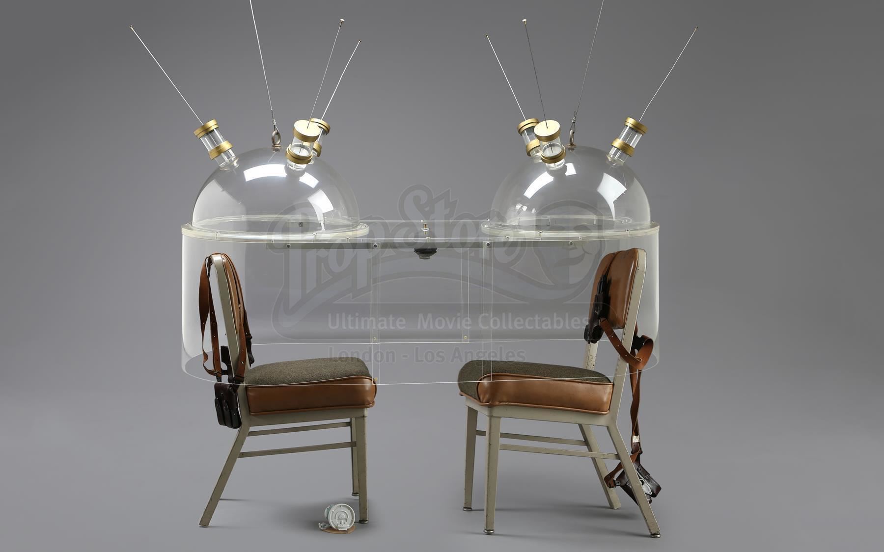 Cone Of Silence Connecting Acrylic Head Domes - GET SMART, AGAIN! (1989)