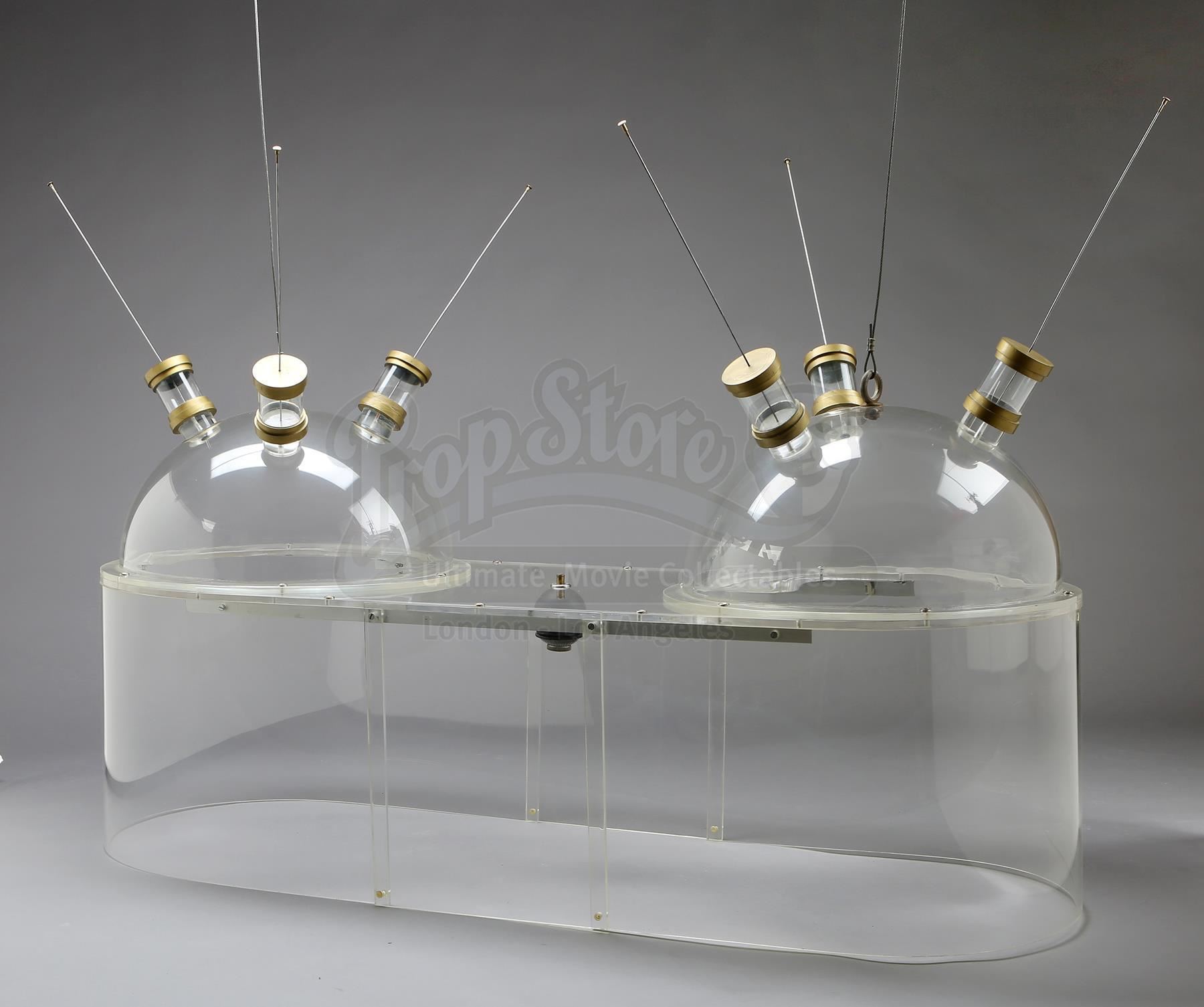 Cone Of Silence Connecting Acrylic Head Domes - GET SMART, AGAIN! (1989)