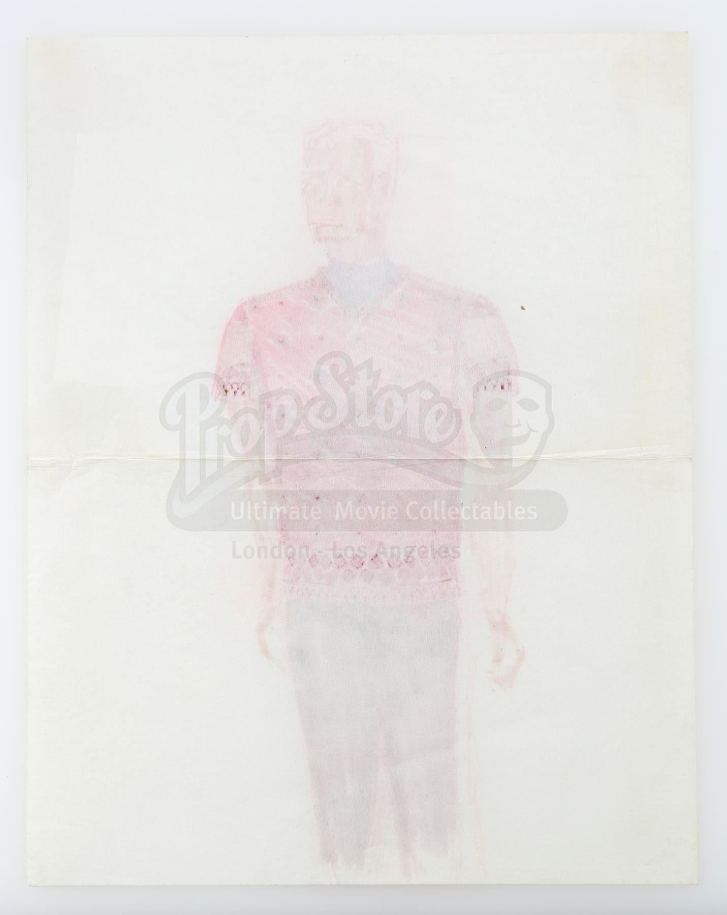 William Ware Theiss Hand-Drawn Costume Sketch Of Captain R.M. Merik’s ...