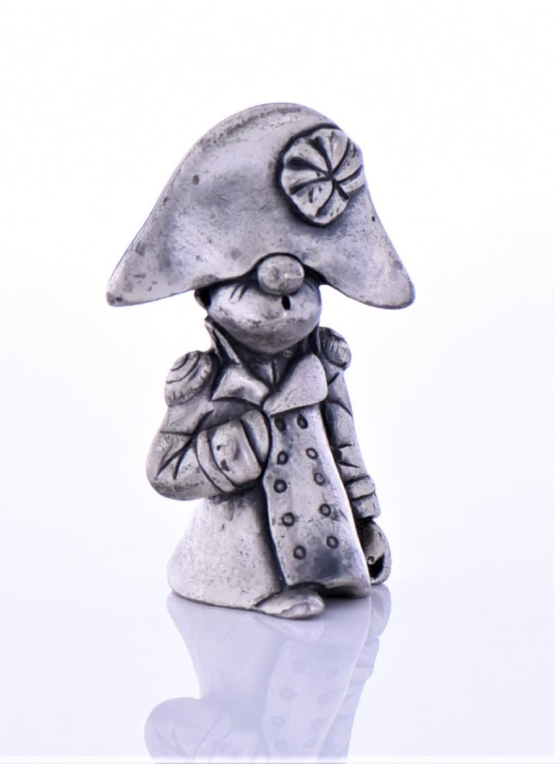 Peltro Italy Pewter Figurine Of A Napoleon