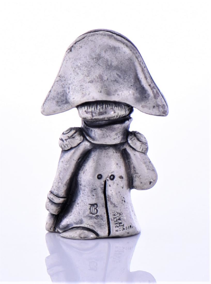Peltro Italy Pewter Figurine Of A Napoleon