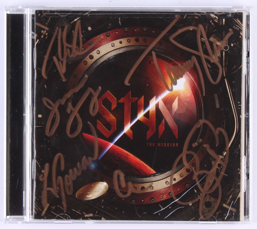 Styx "The Mission" CD Record Album Signed By (6) With James Young ...