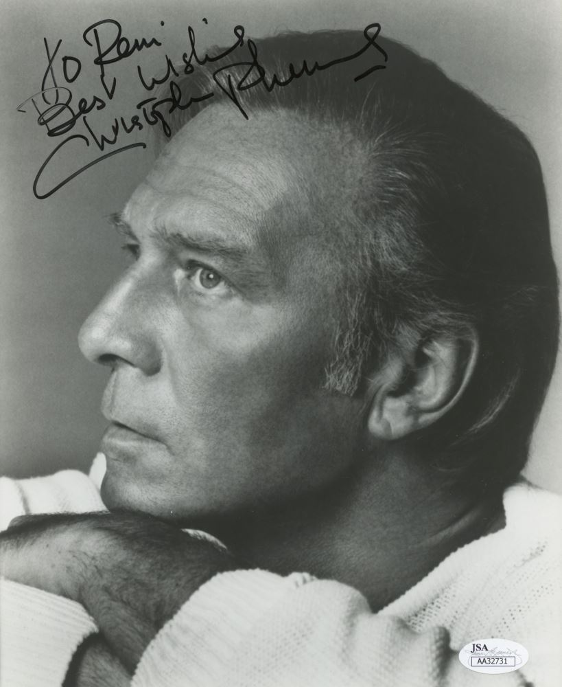 Christopher Plummer Signed 8x10 Photo Inscribed "Best Wishes" (JSA COA)