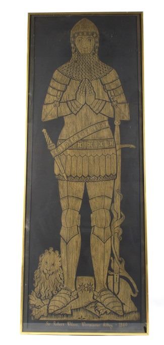 Sir Robert Wilson Brass Rubbing Westminster 1849