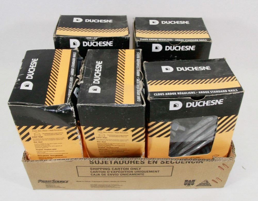 5 NEW BOXES OF 6 INCH SPIRAL GALVANIZED NAILS