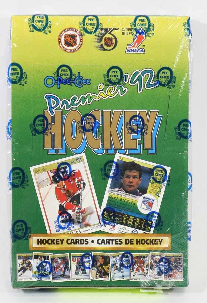 1992 O-PEE-CHEE PREMIER HOCKEY FACTORY SEALED BOX,