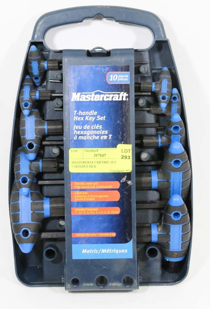 MASTERCRAFT METRIC 10-PC T-HANDLE HEX