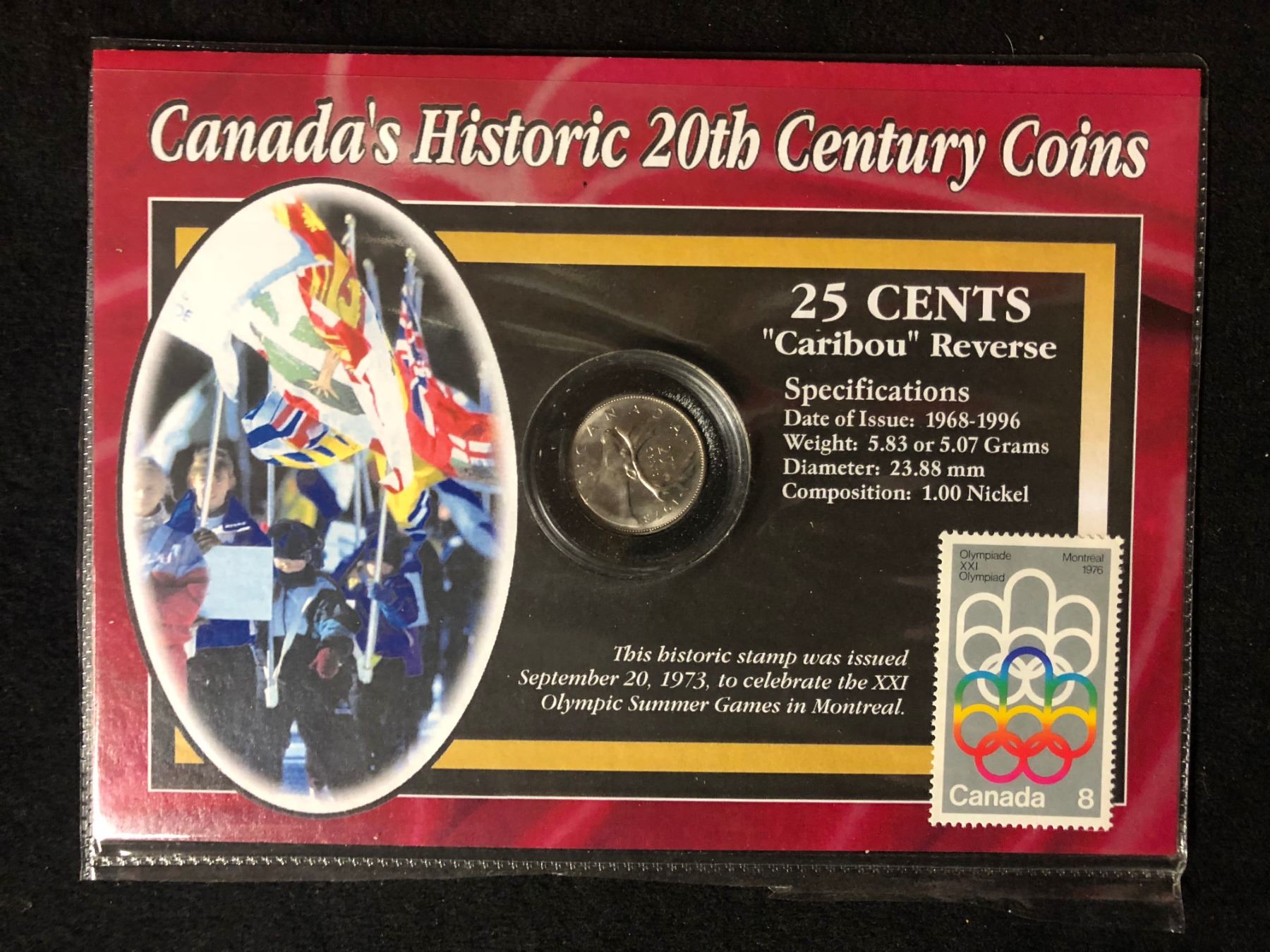 CANADA'S HISTORIC 20th CENTURY COINS AND STAMP SETS