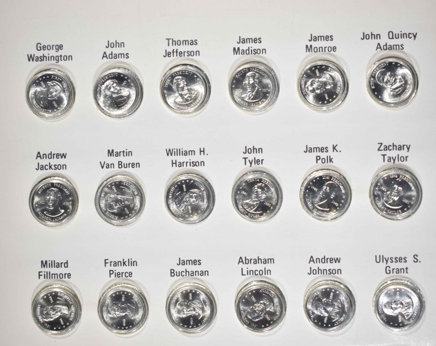 Presidential Mini-Coin Set First Edition 36