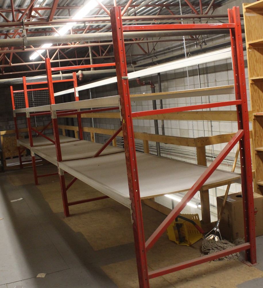 3 SECTIONS OF 8FT PALLET RACKING