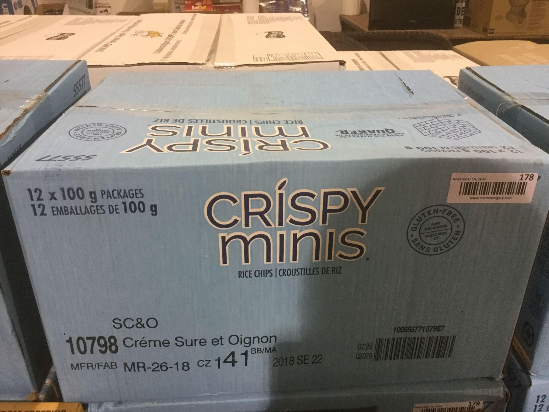 Case of Crispy Minis Sour Cream Onion (12 x 100g)