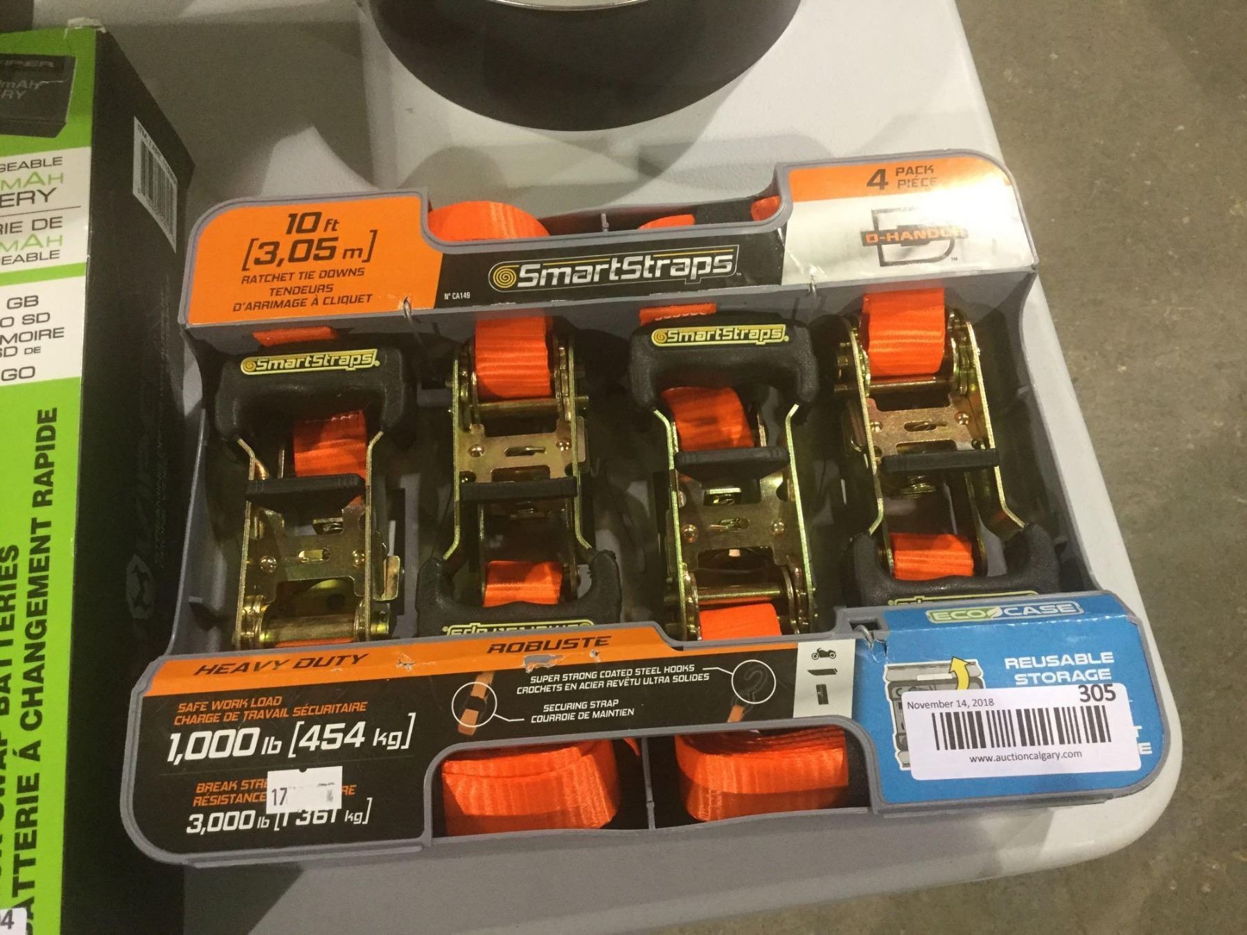 Smart Straps 10ft Ratchet Tie Down Set