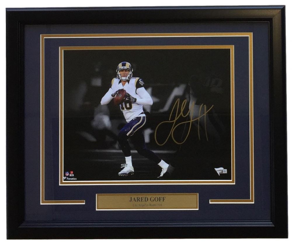 Jared Goff Signed Rams 16x20 Custom Framed Photo Display (Fanatics ...