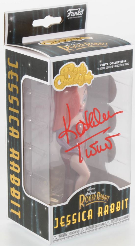 Kathleen Turner Signed "Who Framed Roger Rabbit" Jessica Rabbit Funko ...