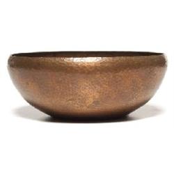 Albert Berry Craftshop bowl, hammered copper