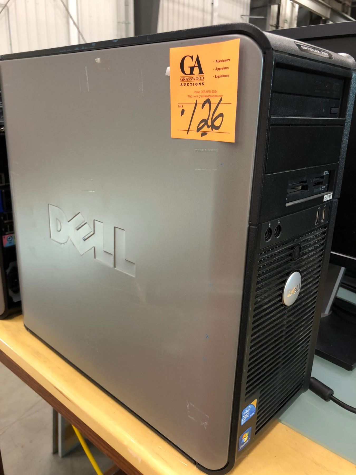 Dell tower Optiplex No power cord or hard drive, Dell 23" LED monitor ...