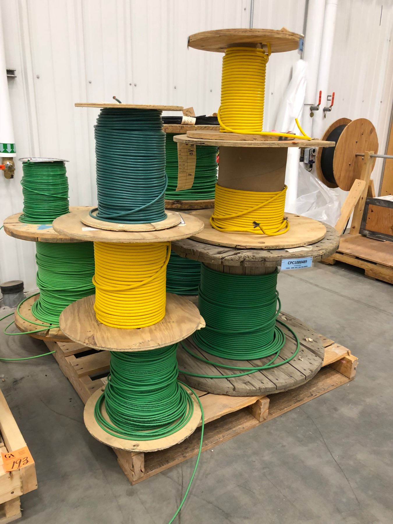 7 Spools GND cable #4, #8 & #10, 3 partials spools of 3 Cond 14 SJTOW