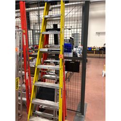 8' fiberglass ladder, Mastercraft 43" step ladder, 6 foot ladder